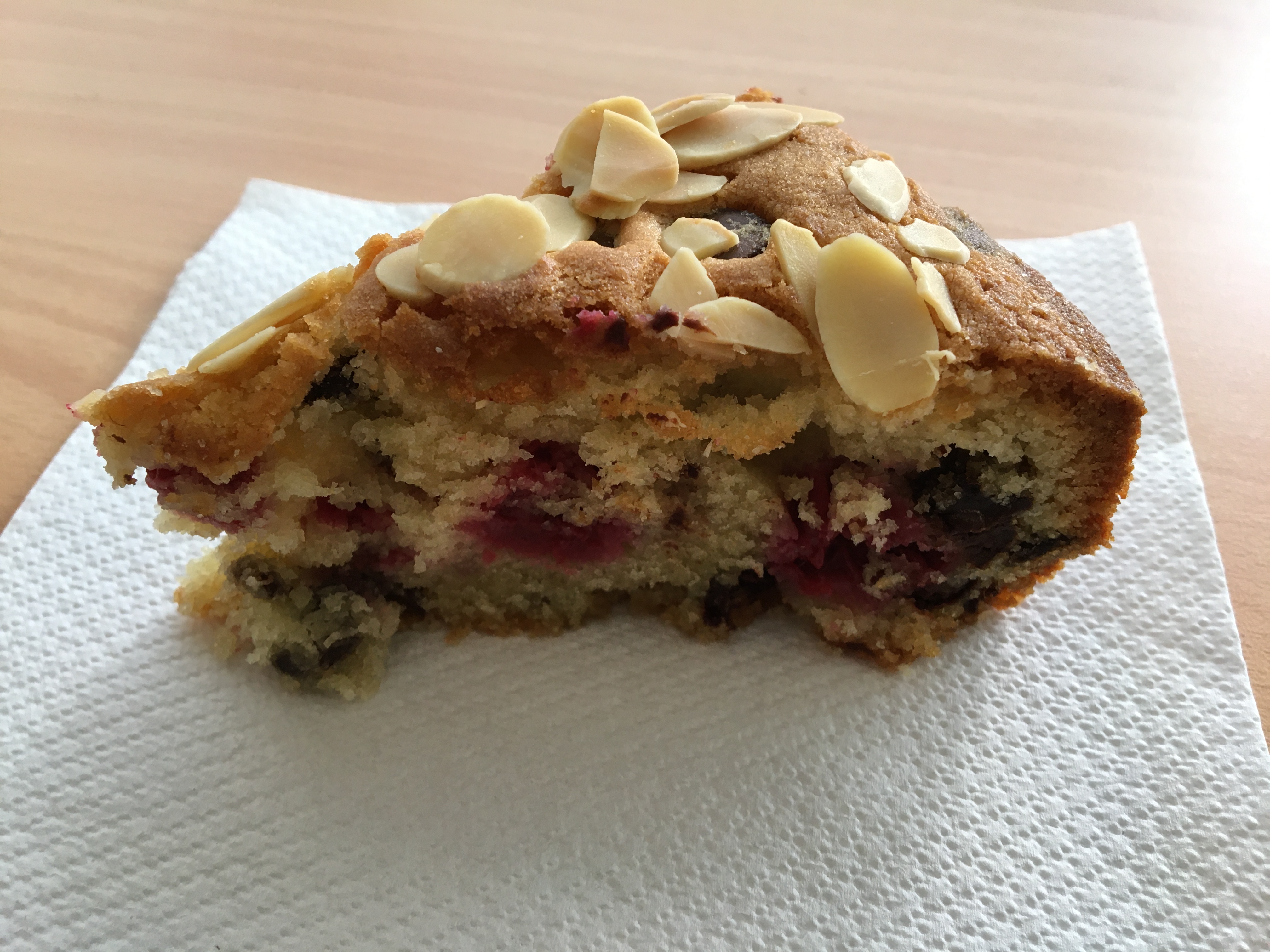Raspberry, Chocolate and Almond Tea Cake – Sweet Treats by the Sea